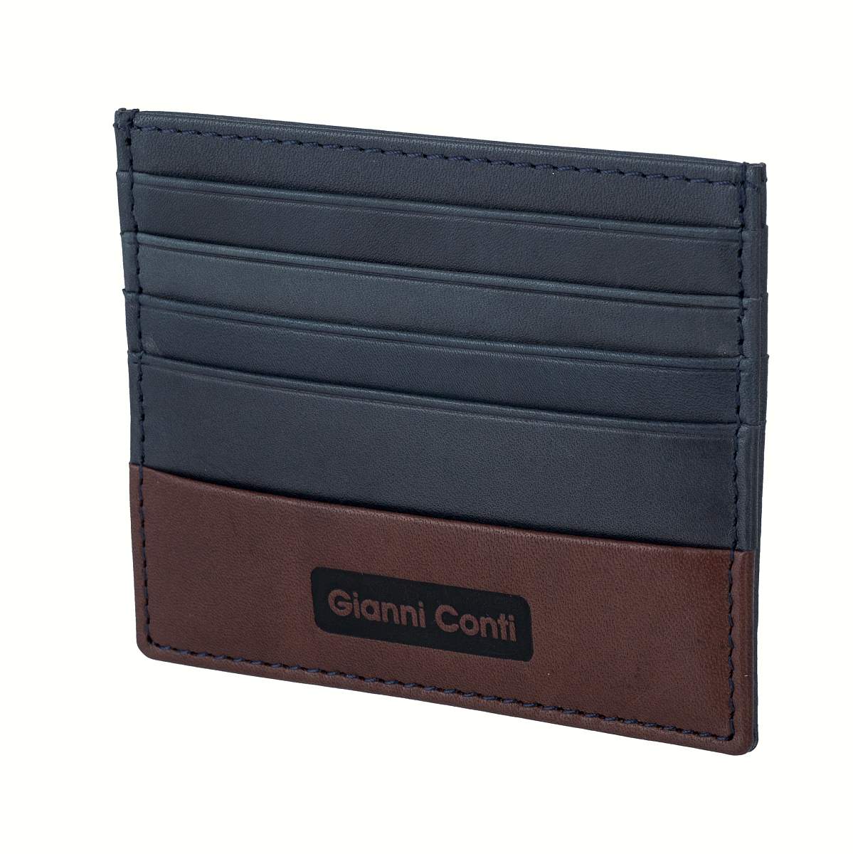 Купить мужскую визитницу Gianni Conti 6057394 blue/dark brown цвет ...